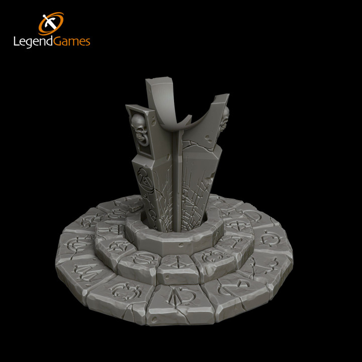 3D Printable LegendGames Necromancer Seeing Stone by Legend Games