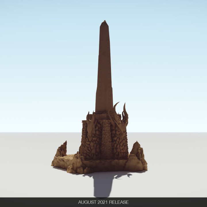 3D Printable The Cursed Obelisk by Wonder Worlds