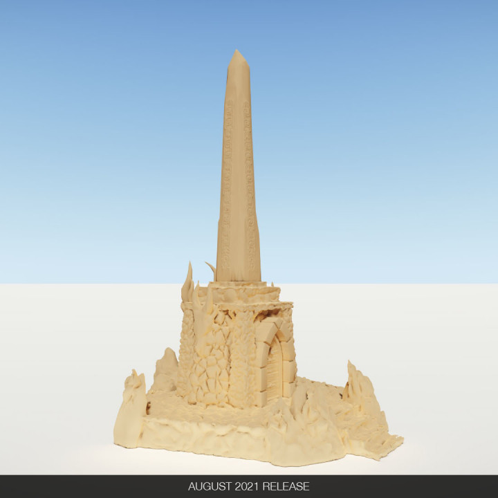 3D Printable The Cursed Obelisk by Wonder Worlds