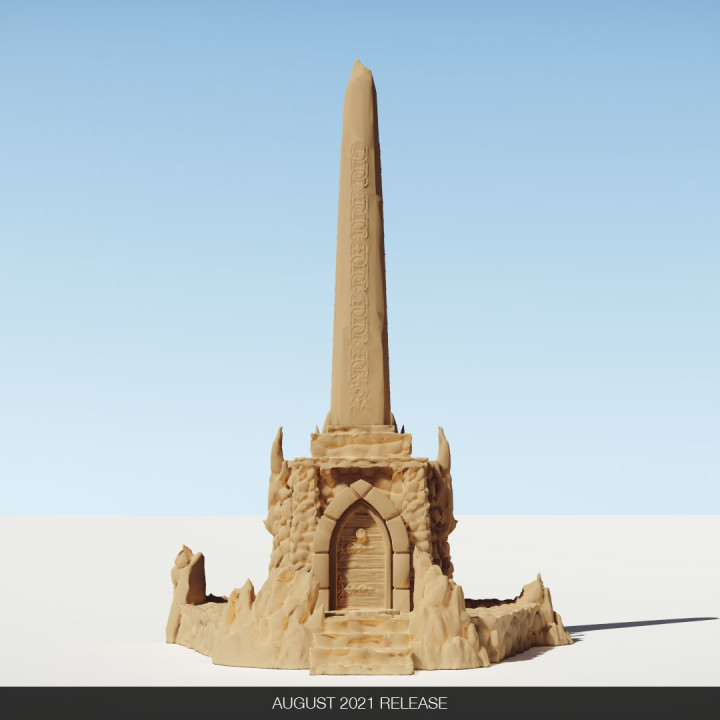 3D Printable The Cursed Obelisk by Wonder Worlds
