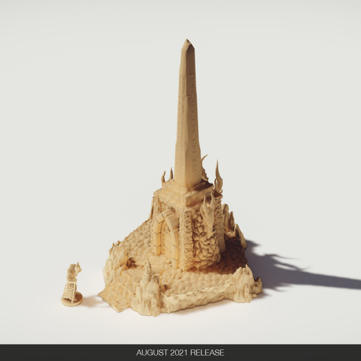 3D Printable The Cursed Obelisk by Wonder Worlds