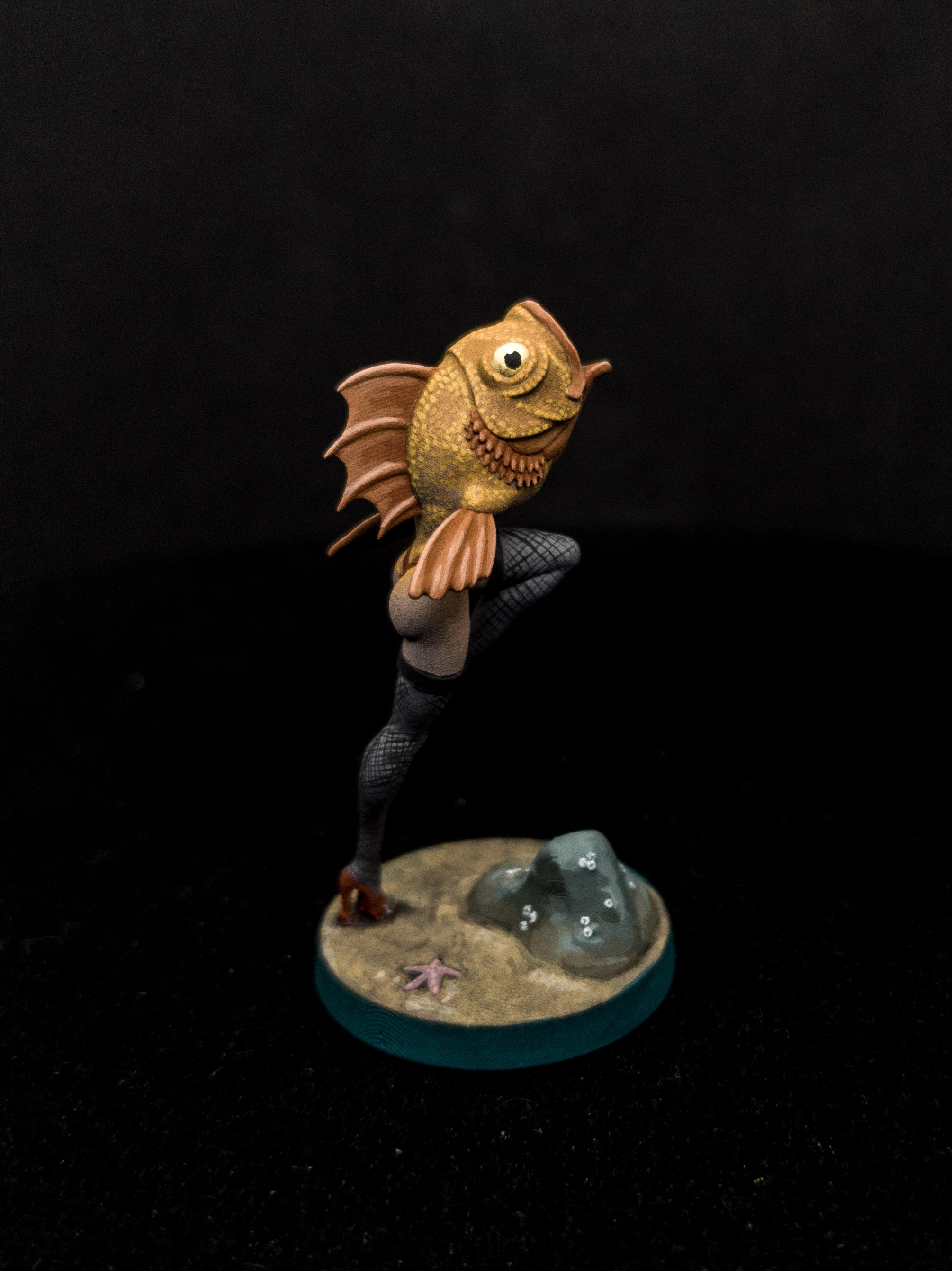 3D Printable Reverse Mermaid 1 [pre-supported] by Byzantur Minis
