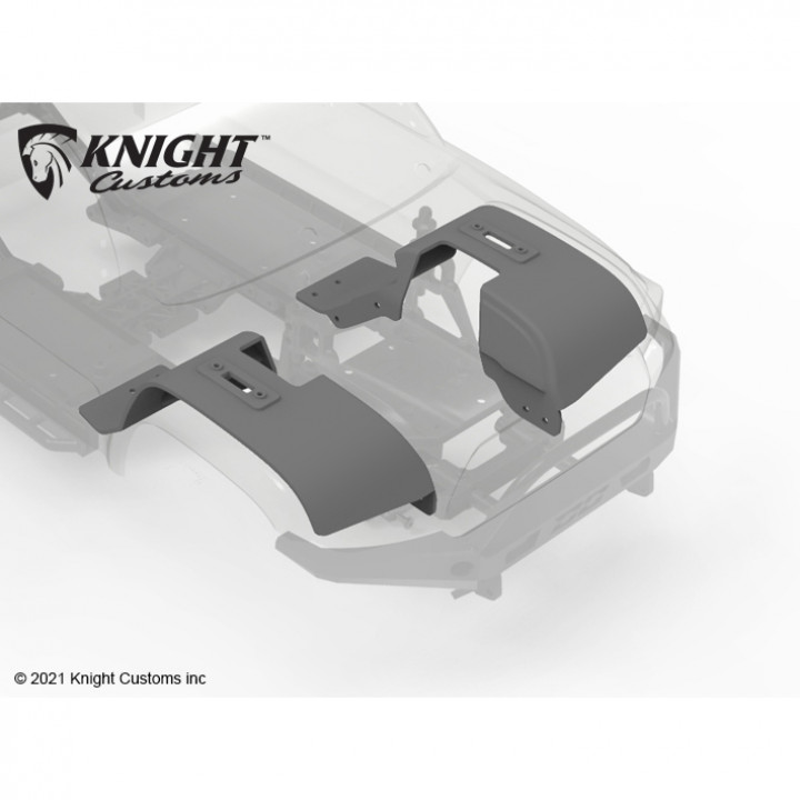 3D Printable Knightrunner Front Inner Fender Set by Knight Customs