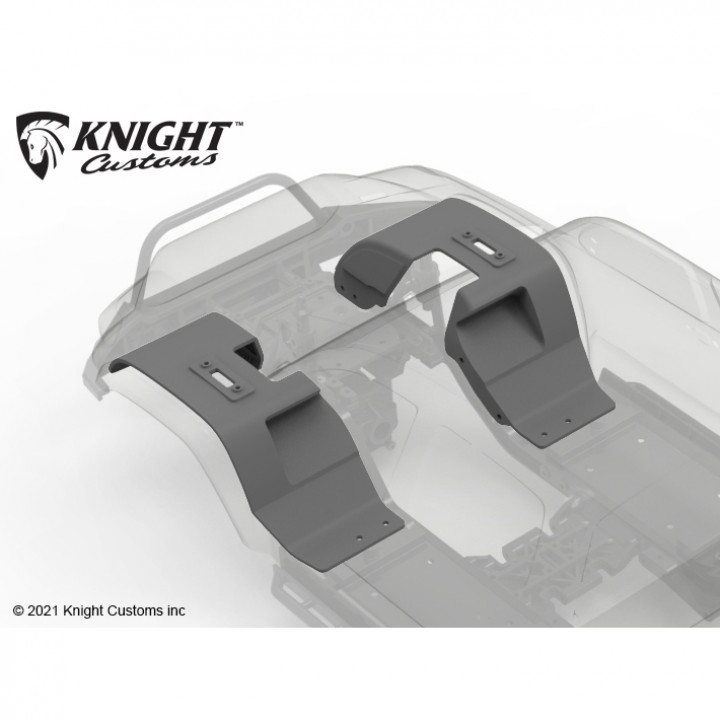 3D Printable Knightrunner Front Inner Fender Set by Knight Customs