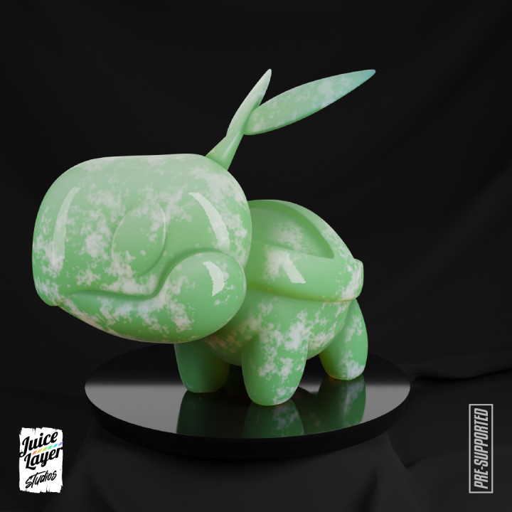 3D Printable [Pre-supported] Turtwig - Juice Layer Studios by Juice Layer