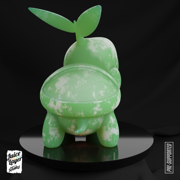 3D Printable [Pre-supported] Turtwig - Juice Layer Studios by Juice Layer