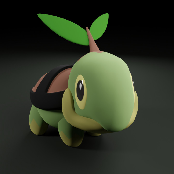 3D Printable [Pre-supported] Turtwig - Juice Layer Studios by Juice Layer