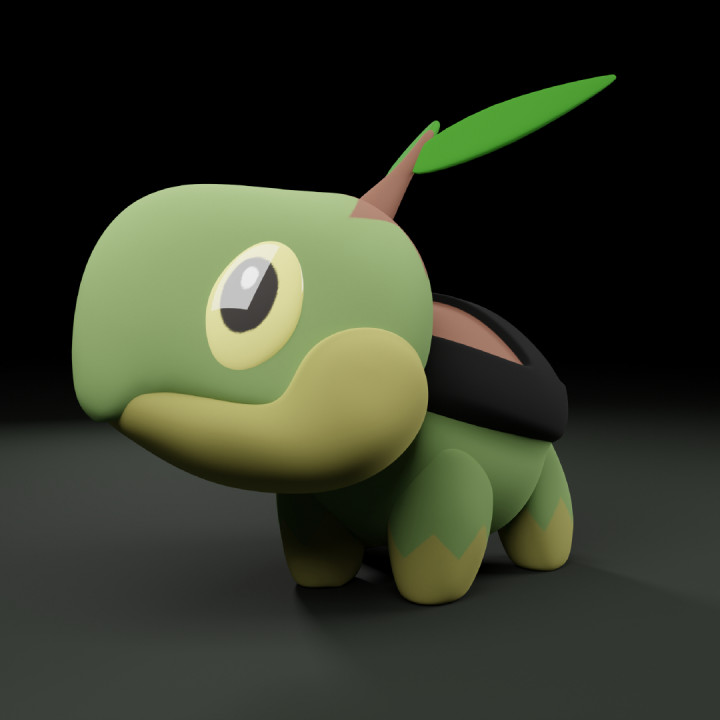 3D Printable [Pre-supported] Turtwig - Juice Layer Studios by Juice Layer