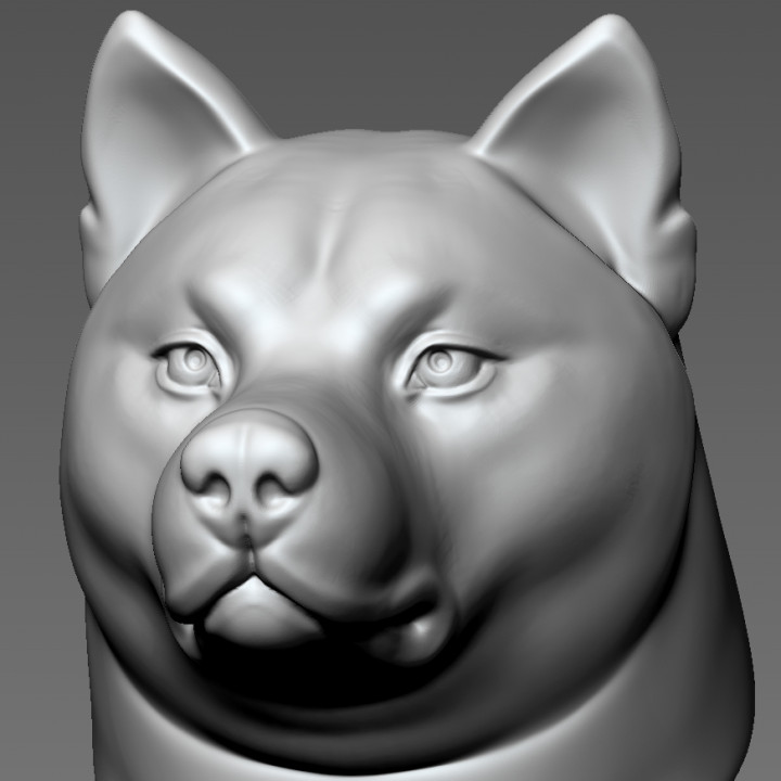 3D Printable Shiba Inu by Art of V