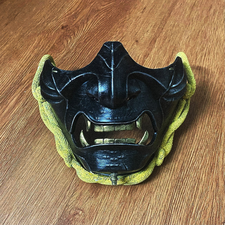 3D Print of Japanese Oni Mask - Ghost Mask - Ghost Of Tsushima - The ...