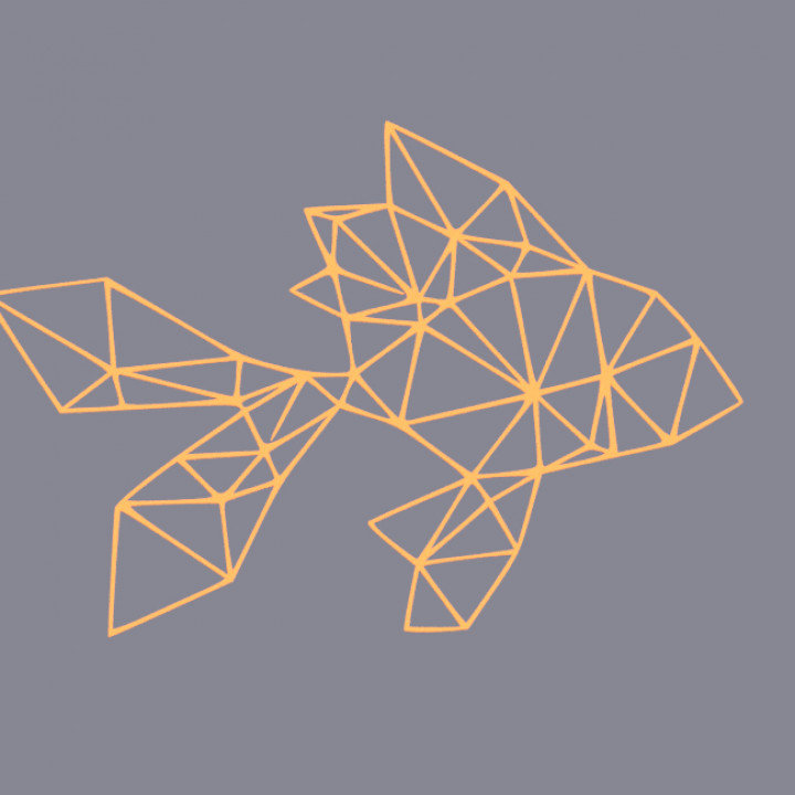 3D Printable Geometric fish by Idea Lab