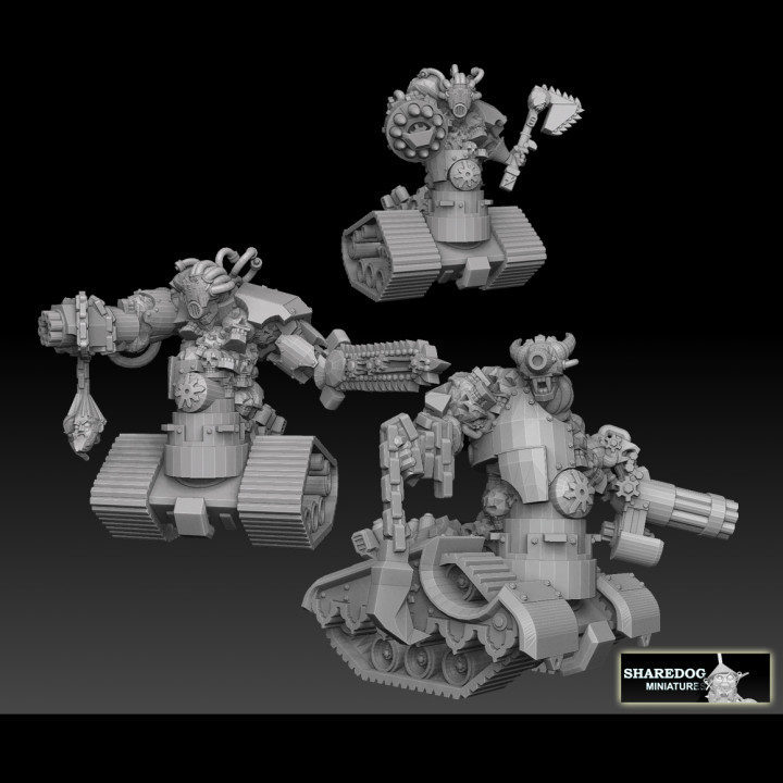 3D Printable Tank Demon Megapack by Sharedog Miniatures