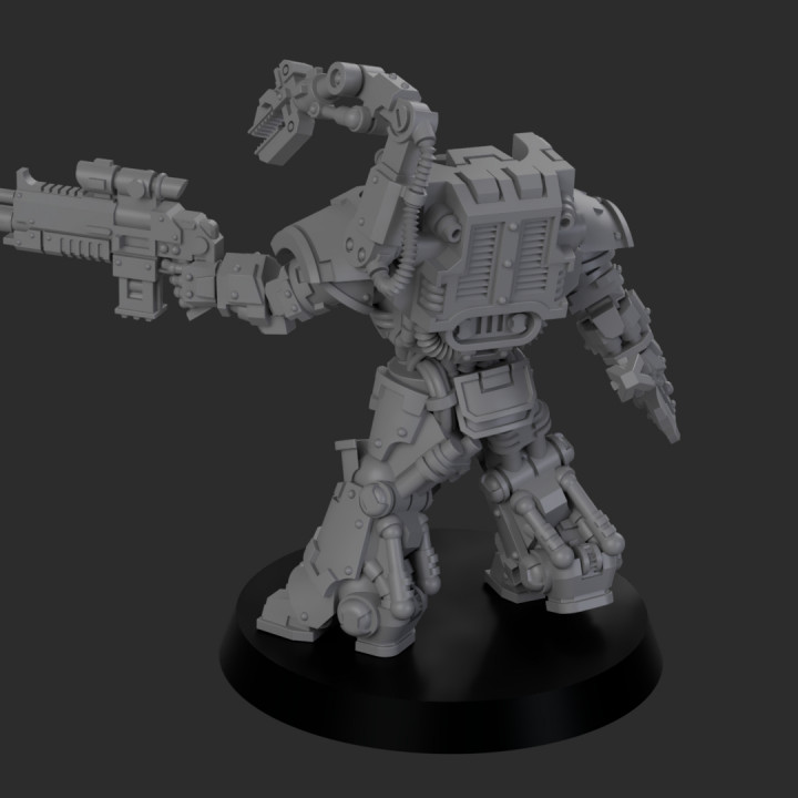 3D Printable Forgeborn Forge Lord by Laserforge Miniatures