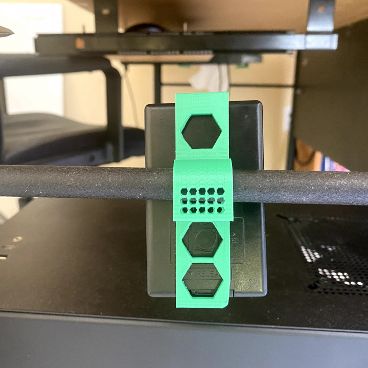 3D Printable LED Strip Remote Holder by Rahul Gupta