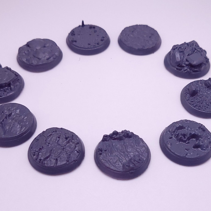 3D Printable Terrain Biome Bases by Jigglystix