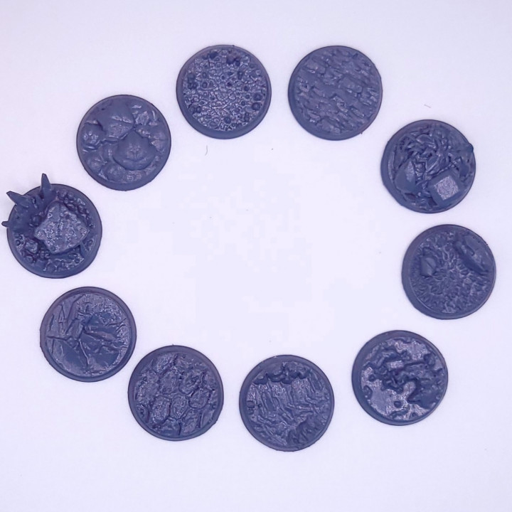 3D Printable Terrain Biome Bases by Jigglystix