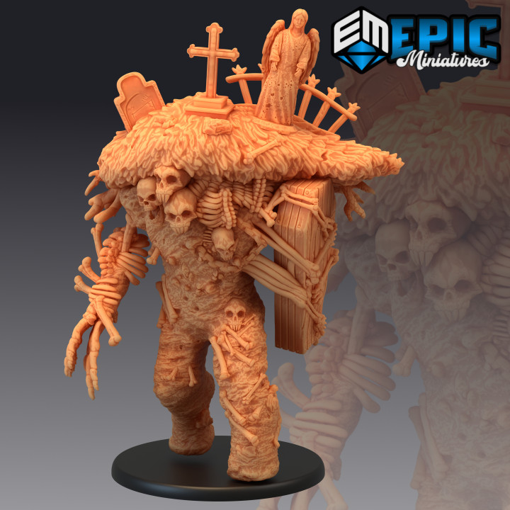 3D Printable Graveyard Golem / Undead Corpse Construct / Crypt & Grave ...