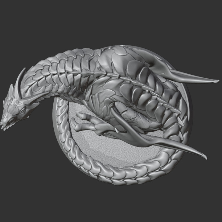 3D Printable Dragon - Sitting by TheSurrealFactory