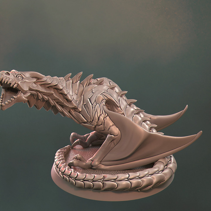 3D Printable Dragon - Sitting by TheSurrealFactory