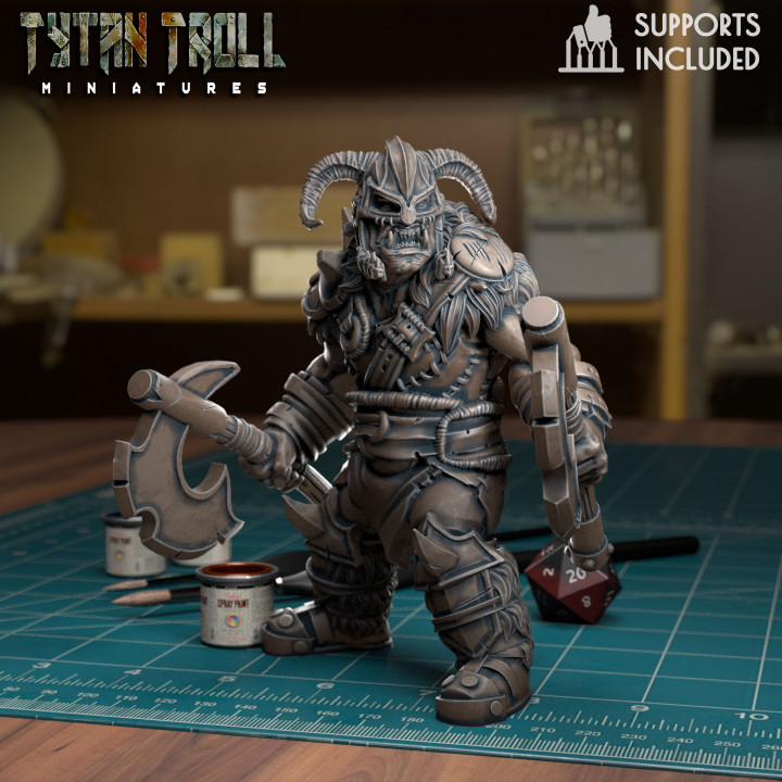 3D Printable Orc Bundle [Pre-Supported] by TytanTroll Miniatures