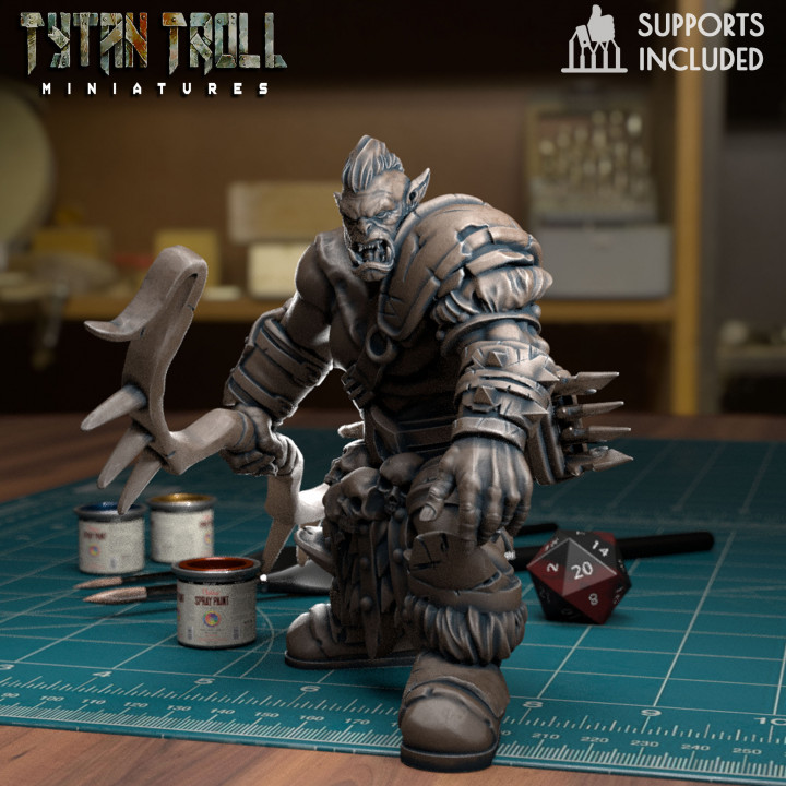 3D Printable Orc Bundle [Pre-Supported] by TytanTroll Miniatures