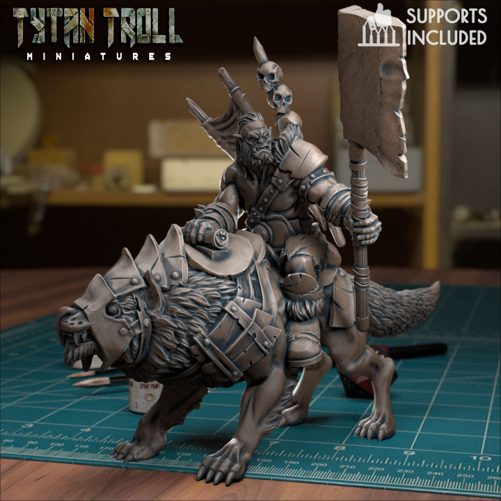 3D Printable Orc Bundle [Pre-Supported] by TytanTroll Miniatures