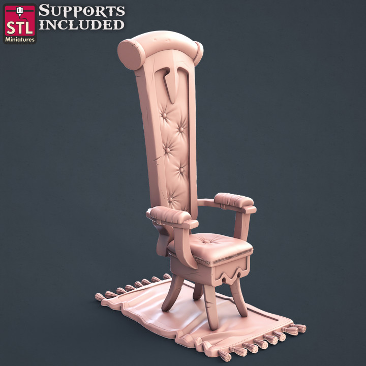3D Printable Lender Chairs by STL Miniatures