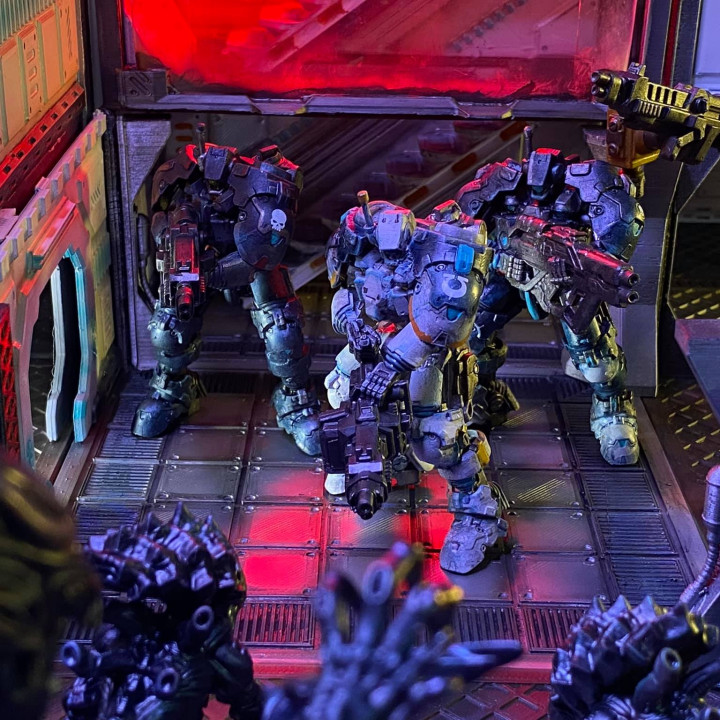 3D Printable FRAME BUILT MODULAR TERRAIN MAIN GATE LOBBY SET by ...