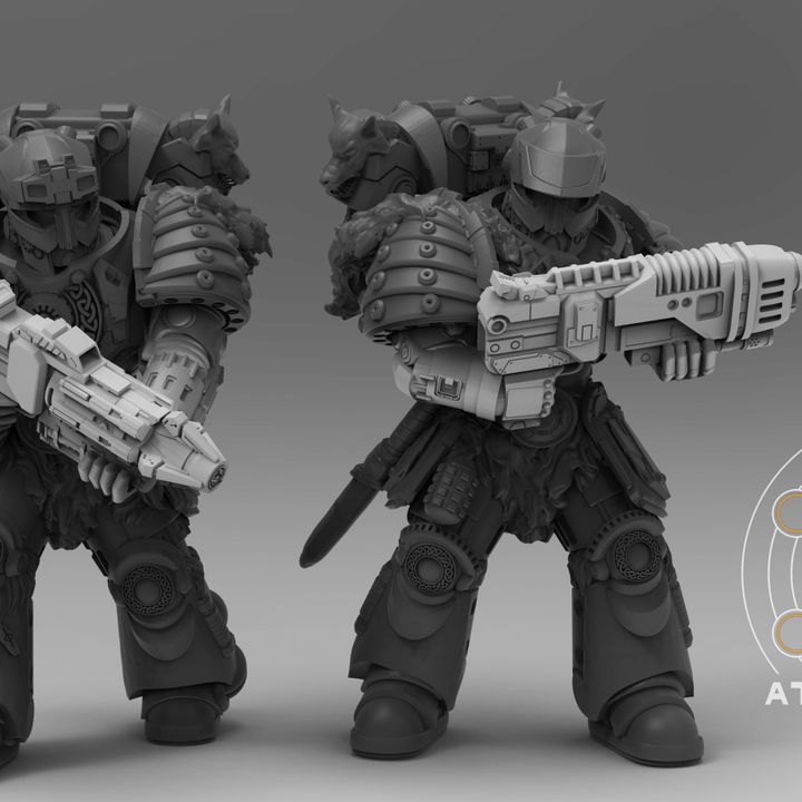 3D Printable Asgardian Rangers by Atlan Forge