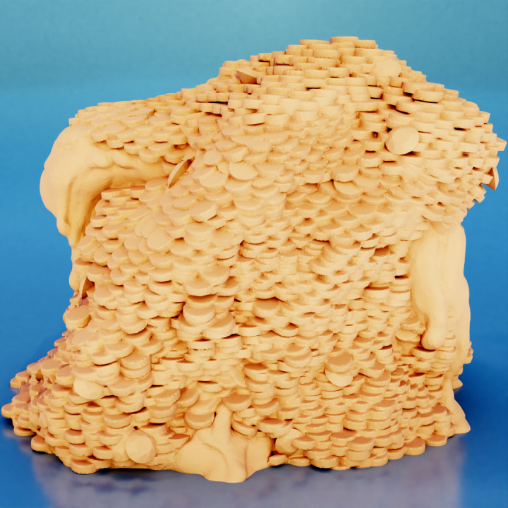 3D Printable Treasure Golem by Cult of Pickle