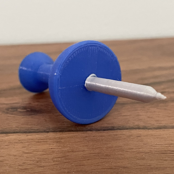 3D Printable Giant Push Pin by CAD made