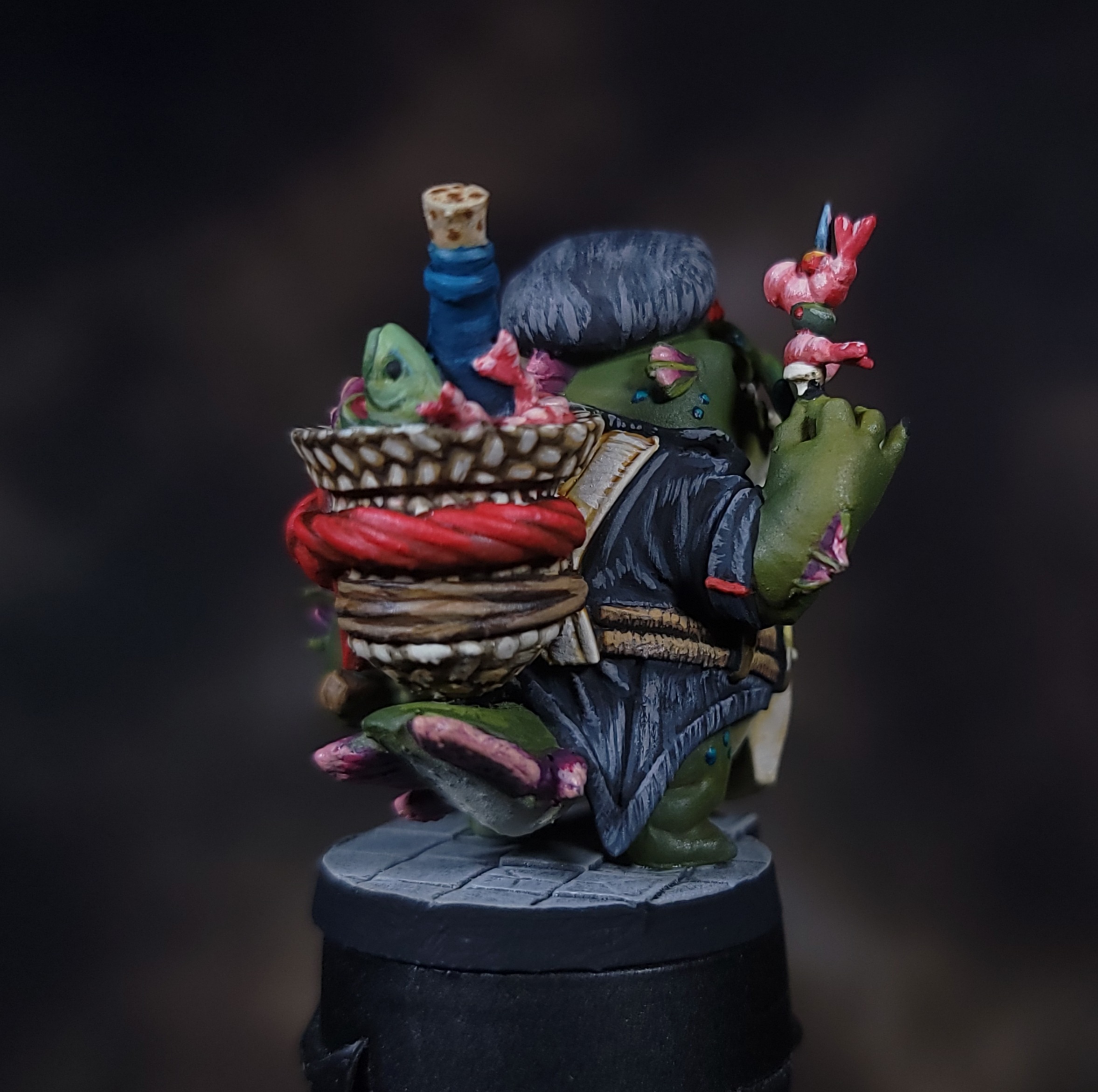 3D Printable Ganbon-san, the Chef Locathah by Bite the Bullet