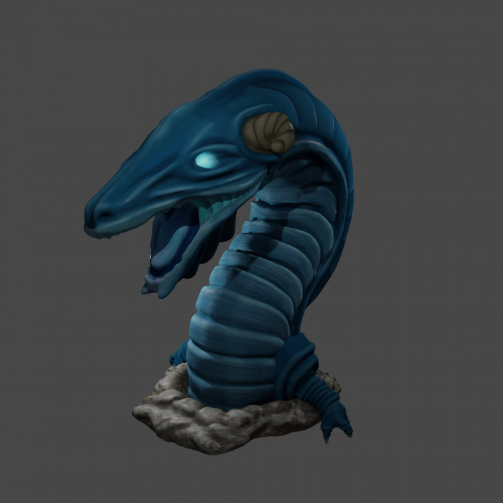 3D Printable Behir by Roberto Contreras Ramirez