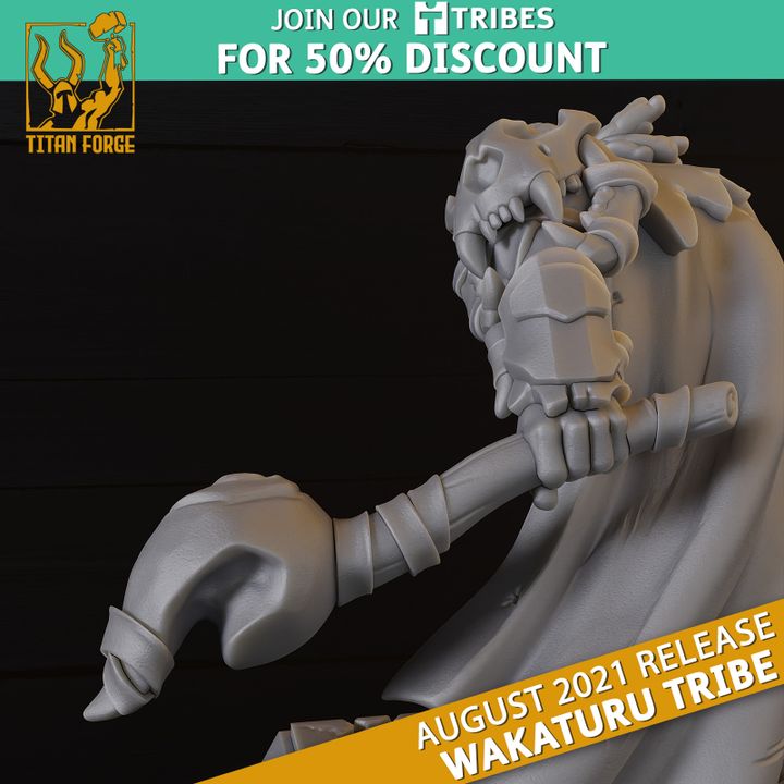 3D Printable Justicar - Wakaturu Tribe - Titan Forge Miniatures August ...