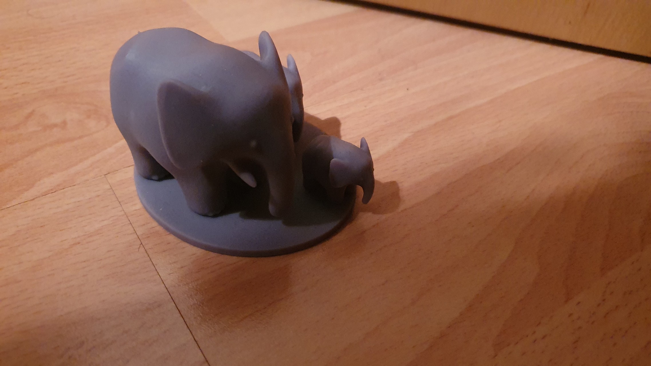 3D Printable Elephant family by Philippe Barreaud