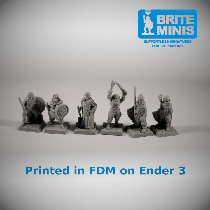 3D Printable Northmen! Supportless & Easy to print - for FDM and resin ...