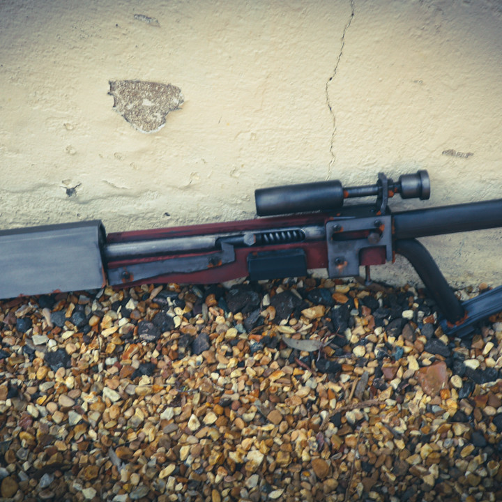 3D Printable Pipe Pistol / Sniper rifle - Cosplay by Fr3D @ The3DPrinting