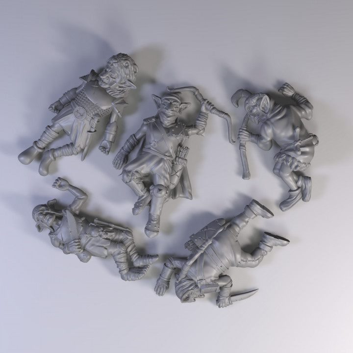 3D Printable Dead Goblins (Harvest of War) by Tiny Furniture