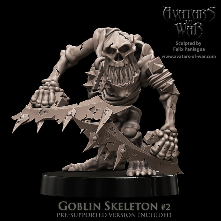 3D Printable Goblin Skeletons by Avatars of War