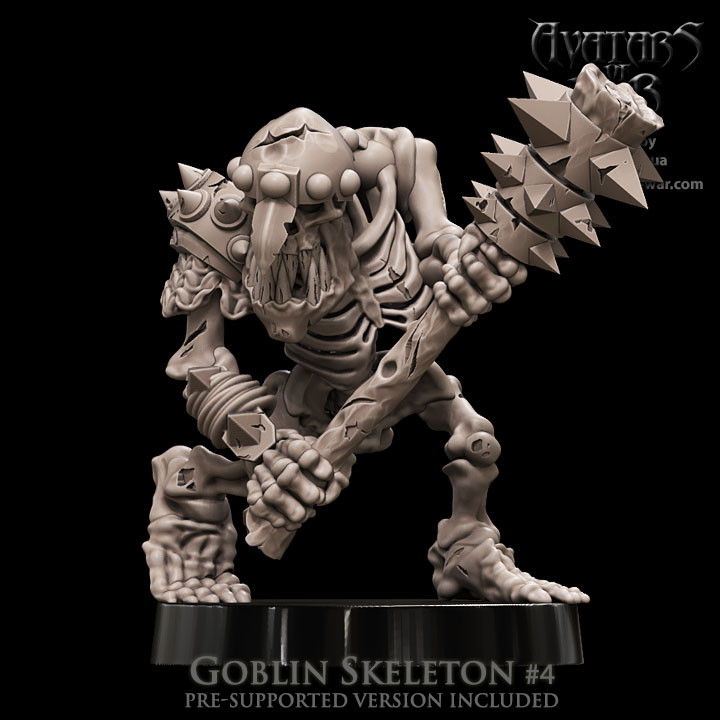 3D Printable Goblin Skeletons by Avatars of War