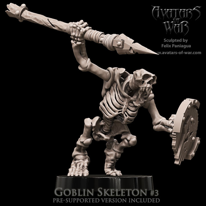 3D Printable Goblin Skeletons by Avatars of War