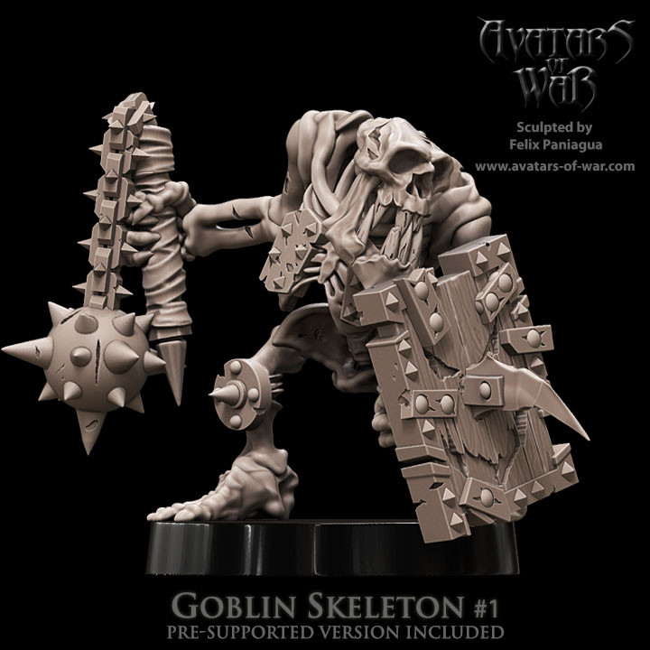 3D Printable Goblin Skeletons by Avatars of War