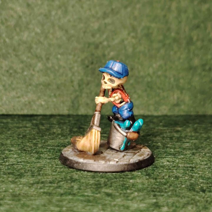 3D Print of Moppy the Skeleton by CaptainKindling