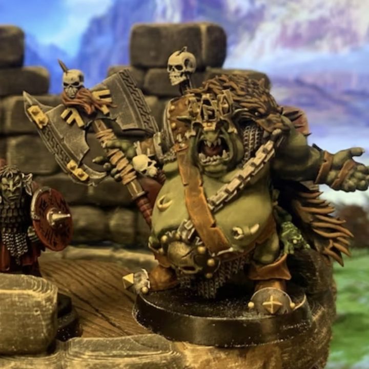 3D Print of Goblin King (Neutral, Elf bane & Dwarf bane) by Gaelion