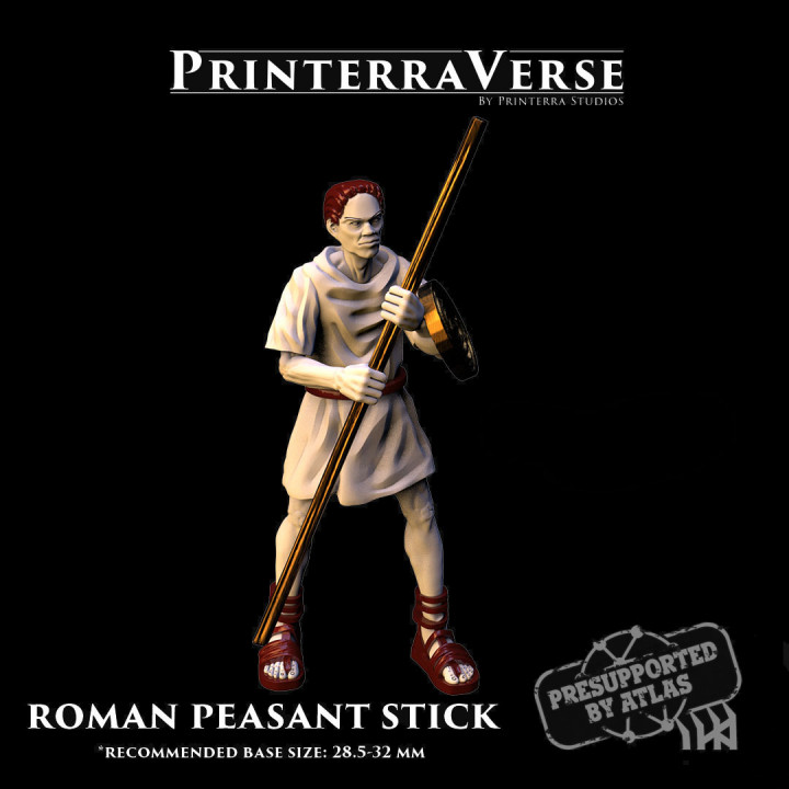 3D Printable 001 ROMAN Legendary Rome Civilians by Printerra Studios