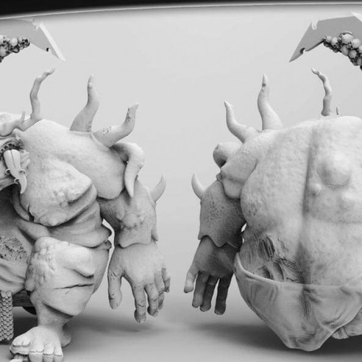 3D Printable Plague Ogre by Goblin Toe Games