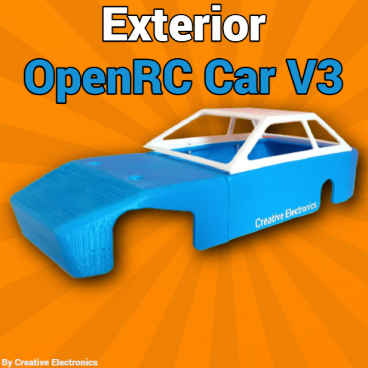 3D Printable Open RC Car V3 - Exterior by Creative Electronics