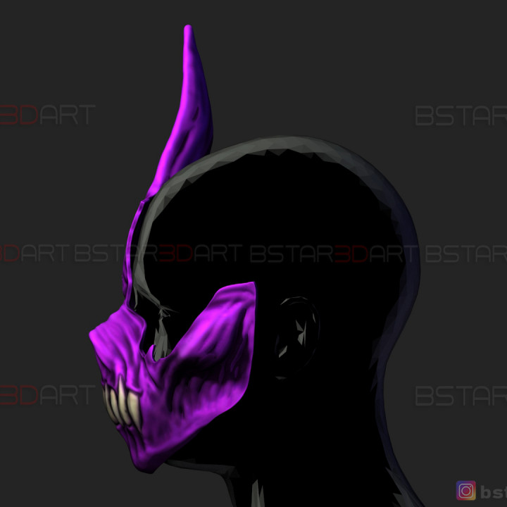 3D Printable Horror Rabbit Face Mask by 3DpropsDesigns