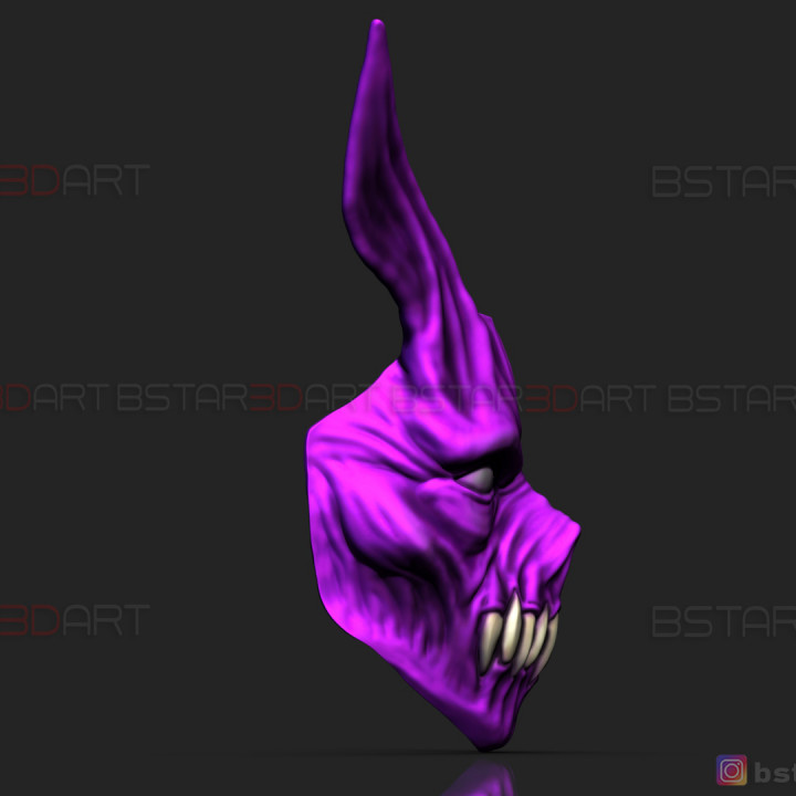 3D Printable Horror Rabbit Face Mask by 3DpropsDesigns