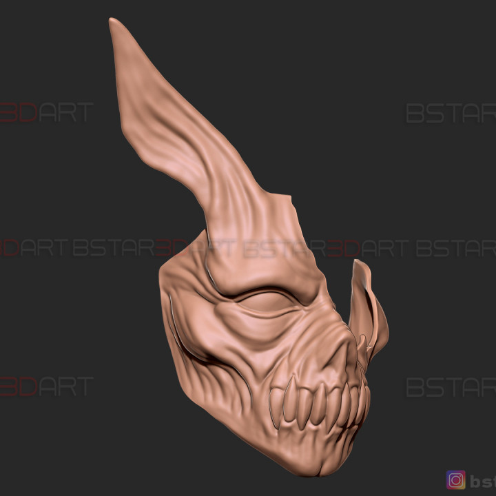 3D Printable Horror Rabbit Face Mask by 3DpropsDesigns